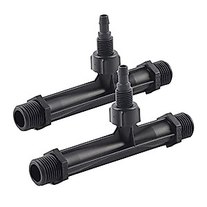 2Pcs Irrigation Venturi Fertilizer Kit, Venturi Fertilizer Mixer Injectors, Use the Siphon Principle, for Agriculture Fertilizer Irrigation, Jet Device, etc
