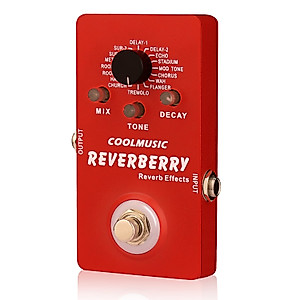 Coolmusic Multi Effects Pedal Digital Guitar Pedal with 16 Effects True Bypass