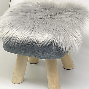 Pricyru 1-Pack School Locker Rugs, 12inches Square Plush Cushion Fluffy Area Rug (Pink)