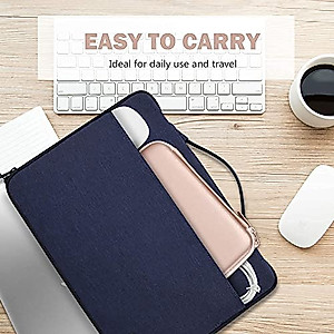 ProCase 14-15.6 Inch Laptop Sleeve Case Protective Bag Bundle with Hard Storage Carrying Case for MacBook Air/Pro Power Adapter
