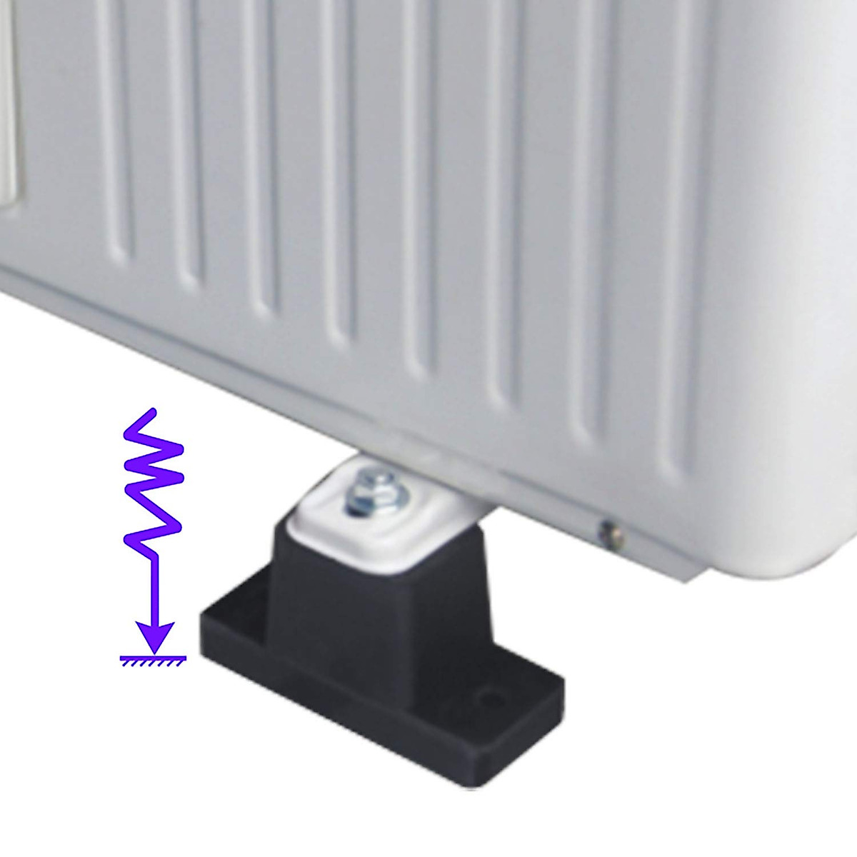 Air Conditioner Mounting Rubber Pads Bracket Use for outdoor units Mini split & HVAC & Central Air Conditioner Condensers | Machine Shock Absorber Bracket(Pack of 4)