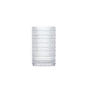 Fortessa D&V Jupiter Iced Beverage Glass, 13 Ounce, Set of 6, Clear