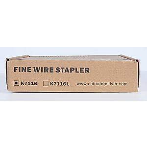 KAMSIN K7116 22 Gauge Pneumatic Upholstery Staple Gun 3/8-Inch Crown 71 Series Air Power Fine Wire Stapler 1/4-Inch to 5/8-Inch Leg Length Upholstery Stapler Furniture Stapler for Fabric, Upholstering