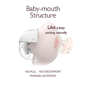 Momcozy M5 Hands Free Breast Pump, Double Wearable Breast Pump of Baby Mouth Double-Sealed Flange with 3 Modes & 9 Levels, Electric Breast Pump Portable - 24mm, 2 Pack Quill Gray