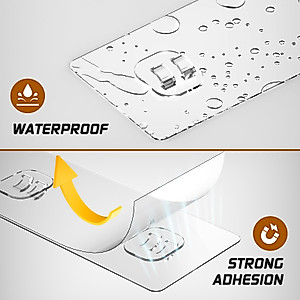 Utobao 10 Pack Shower Caddy Adhesive,Shower Shelf Adhesive Replacement,No Drilling Shower Adhesive Strips for Shower Caddy,Bathroom Shelves and Kitchen Racks