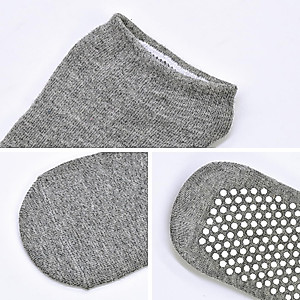 SkiBeaut Yoga Grips Non Slip Socks Pilates Anti Skid Sticky Grippers Ballet Barre Socks for Women 3 Pairs