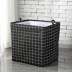 WALNUTA Clothes Storage Large-Capacity Beam Mouth Drawstring Oxford Cloth Cotton Quilt Storage Bag Storage Basket