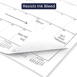 AT-A-GLANCE Desk Calendar 2023, Office Desk Pads, Monthly, 21-3/4" x 17", Large, Ruled Blocks, 3 Pack (AZSK2400)