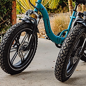 HEB ALLSCAPE 20x4.0 in Fat Tire for E-Bike MTB, Heavy Duty High-Performance Puncture Resistant E-Bike Mountain Bike Tire, All-Terrain Directional Tread, High-Density Tire for Street & Trail Riding