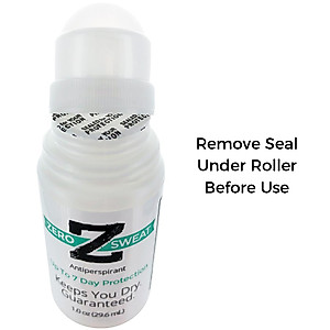 ZeroSweat Antiperspirant Deodorant | Clinical Strength Hyperhidrosis Treatment - Reduces Armpit Sweat 1.2 Fl.Oz (1 Pack)