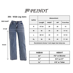 PEIHOT 90S Wide Leg Pants for Women Stretchy Mid Waisted Raw Hem Straight Leg Jeans Denim Pants 2023 Trendy Light Blue