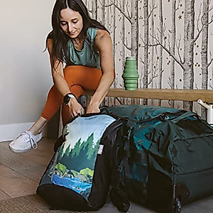 HYDAWAY Collapsible Backpack for Travel - 15L I Lightweight Packable Daypack for Backpacking, Work & Traveling I Adjustable, Foldable, Water Resistant Hiking Day Pack for Men, Women and Kids