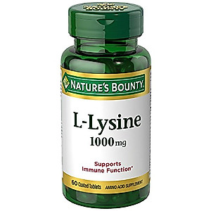 Nature's Bounty L-Lysine - 1000 mg - 60 Tablets