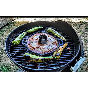 Thanksgiving Cast Iron Chicken Roaster Beer Can Chicken Roasting Pan, Beer Can Chicken Holder Chicken Stand for Most Grills and Oven, Turkey Roasting Pan for Thanksgiving Christmas Roast Chicken