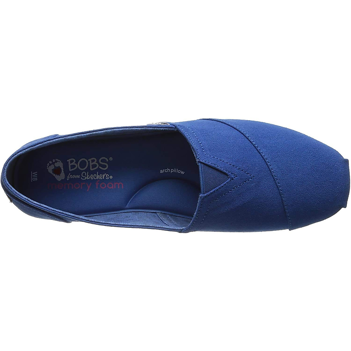 Skechers Women's Bobs Plush Peace and Love Ballet Flat, Royal Blue, 11 M US