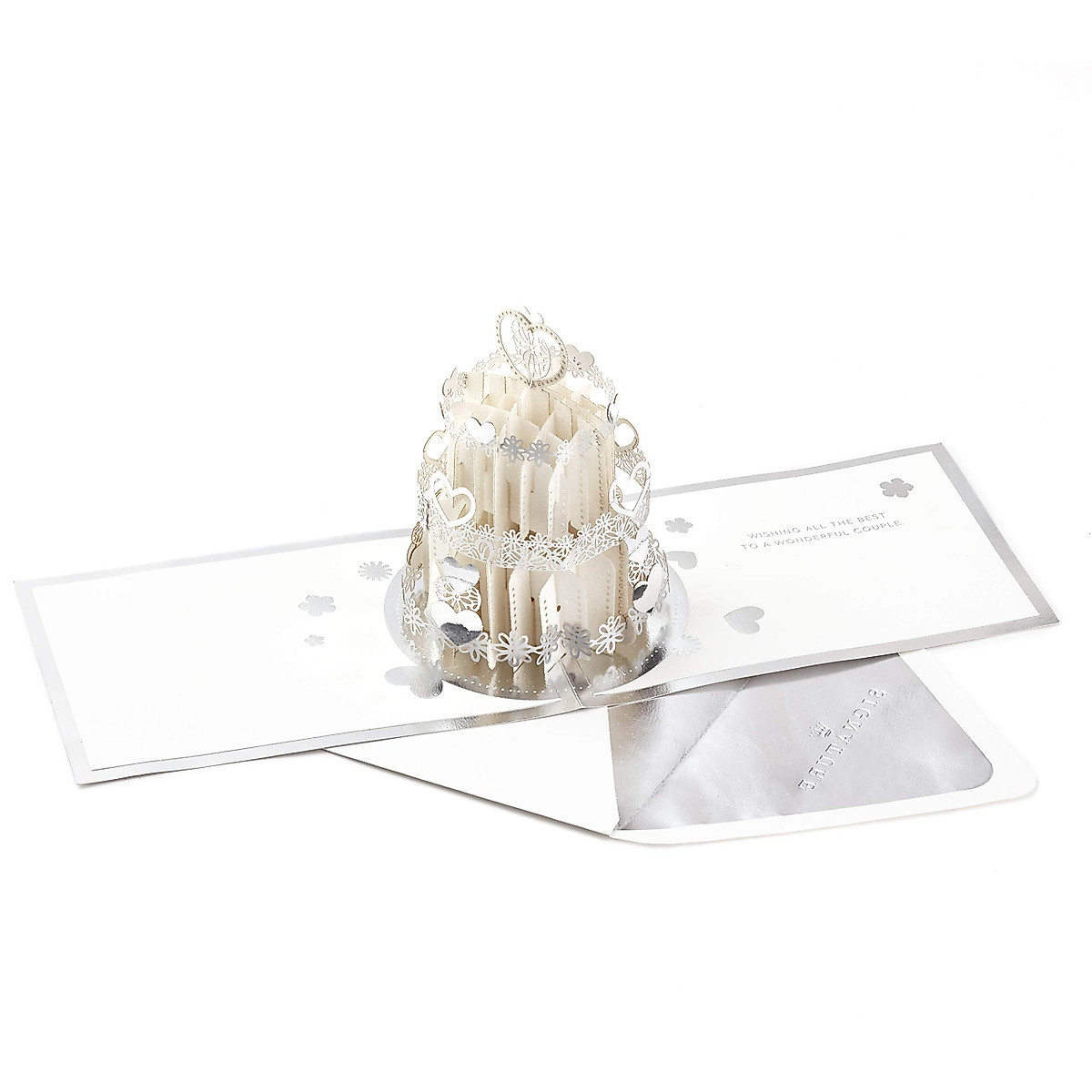 Hallmark Signature Paper Wonder Pop Up Engagement, Bridal Shower, Wedding Card (Wedding Cake) (1299RZH1136)