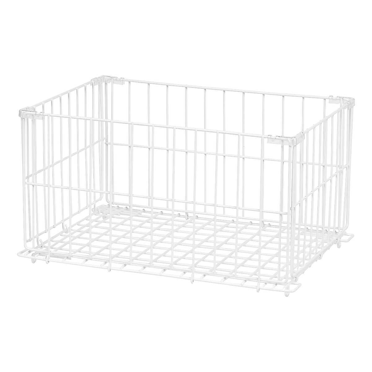 IRIS USA WCO-M Modular Wire Stacking Storage Container, Medium