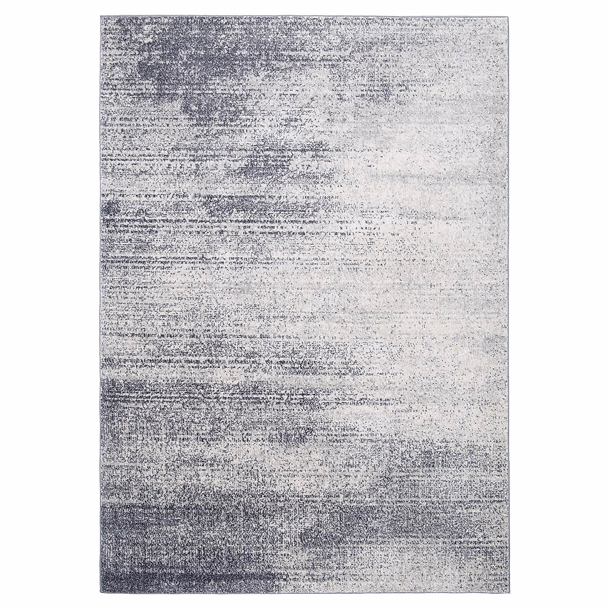Antep Rugs Florida Collection Distressed Modern Abstract Polypropylene Indoor Area Rug (Grey, 5' x 7')
