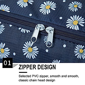 Large Capacity Reusable Storage Bags - Waterproof Washable Moving Bag Foldable Lightweight Travel Duffel Moving Bag with Strong Handles & Zippers - Underbed Organizer for Bedding