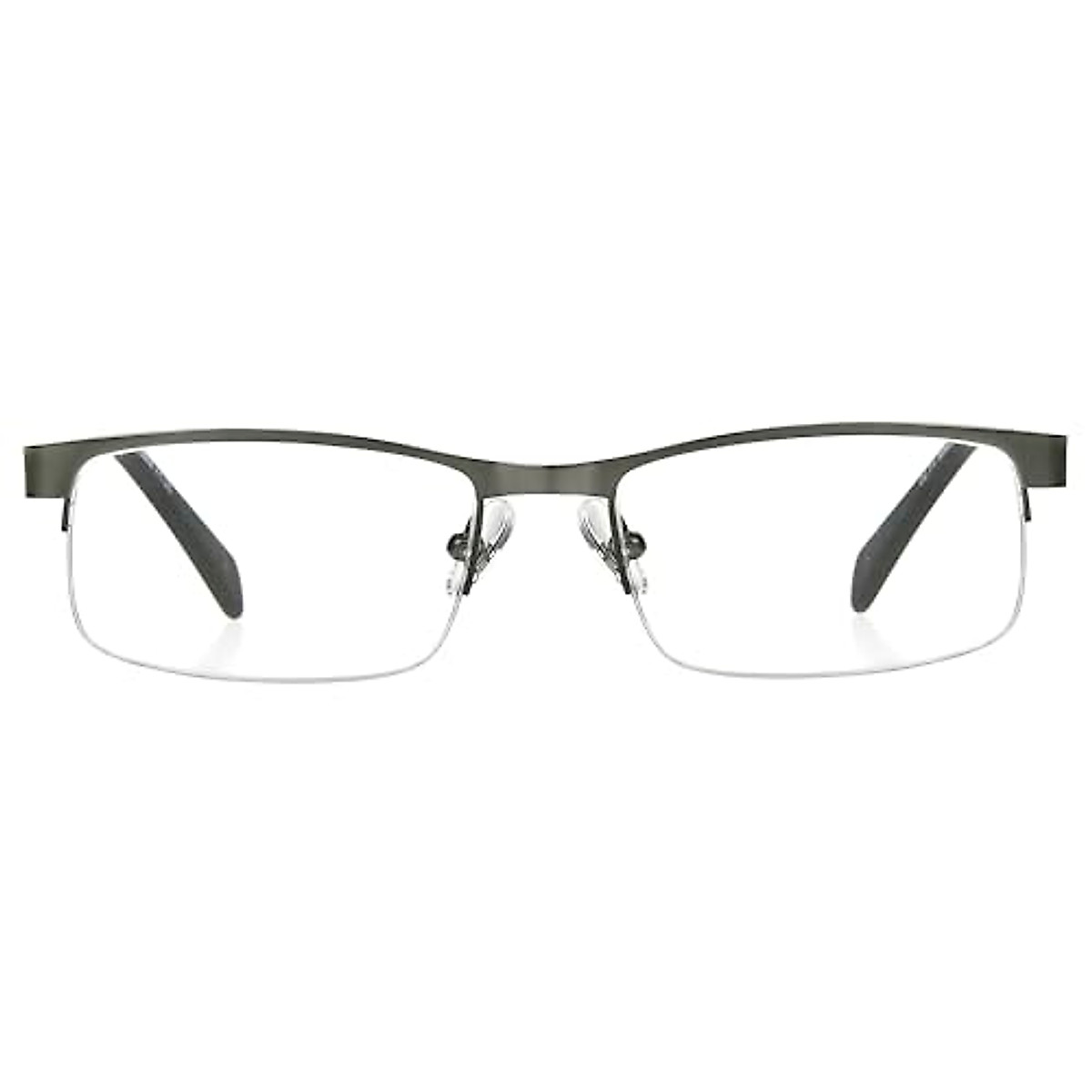 Foster Grant mens Latte Sunreaders® Segment Style Reading Glasses, Gunmetal/Transparent, 59 mm US