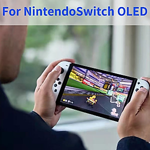 ZXYWEI (3-Pack Tempered Glass Screen Protector Compatible with Nintendo Switch OLED Model Anti-Scratch Ultra-Thin 0.33mm Clear Glass Film Replacement for Nintendo Switch OLED Accessories (7 Inches)