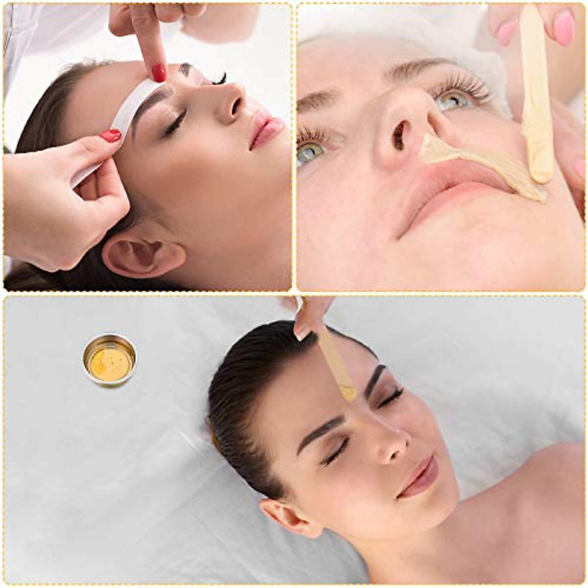 50 Pieces Wax Melting Bowl Mini Wax Aluminium Melting Bowls Wax Bean Melting Bowl Wax Aluminum Foil Bowl Bean Aluminum Foil Bowl Hair Removal Tool Container for Hair Removal