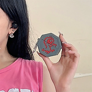 AOLABOKY Earphone Case for Sony WF-1000XM4,Cartoon Cool Dragon Talisman Jackie Chan Adventures Soft Silicone Protective Cover for Sony wf-1000xm4 with Keychain