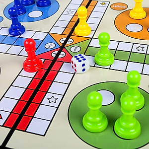 KIDAMI Ludo Magnetic Board Game Set, Folding and Light-Weight for Carrying, Gift for All Age (10 X 10 inches)