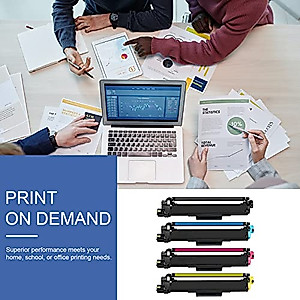 ZJBJ [4-Pack, 1BK+1C+1M+1Y] Compatible TN223 Toner Cartridge Replacement for Brother MFC-L3770CDW 3710CW 3750CDW 3730CDW HL-3210CW 3270CDW 3230CDN 3290CDW DCP-L3510CDW Printers Printers - by JZJBHGS