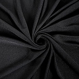 BalsaCircle 41-50 gallons Black Stretchable Spandex Round Waste Trash Bin Container Cover Wedding Party Fundraiser Decorations