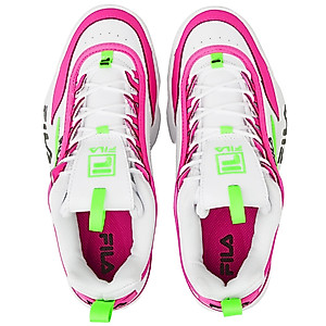 Fila Little Kid/Big Kid Banchee 3 Sneaker,Black/White/Dazzle Blue,8.5 M US Big Kid