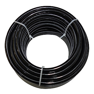 Beduan 6mm x 4mm Black Pneumatic Tubing Pipe PU Polyurethane Air Compressor Tubing Hose Pipe Line Fluid Transfer 39.4ft 12 Meter