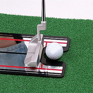 Toxz Pro Golf Putting Mirror Training Eyeline Alignment Swing Golf Practice Trainer Aid,Portable,Improve Posture,145mmx310mm
