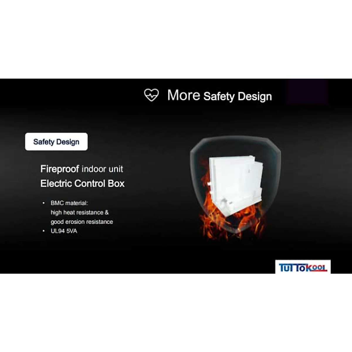 TUTTOKOOL 12000 BTU Wifi Enabled 20 SEER2 Cools Up to 550 Sq.Ft 110-120V Energy Efficient Mini Split Air Conditioner & Heater Ductless Inverter System, with 1 Ton Heat Pump