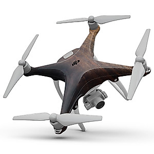 Design Skinz Design Skinz Knotted Rich Wood Plank Full-Body Wrap Decal Skin-Kit Compatible with The Drone DJI Mavic