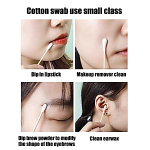 Thick Cotton Swabs,XL Size Natural Bamboo Cotton Buds,Organic Biodegradable, Large Double Tips Swabs, Extra Absorbent Cotton Swabs For Cleaning