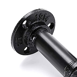 Sumnacon Vintage Style Towel Rack Holder-Industrial Pipe Metal Wall Mounted Towel Holder Organizer with Hardware for Bathroom, Kitchen, Bedroom, Electroplated Black Finish