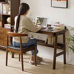 LITAITAI Modern Minimalist Solid Wood Desk Simple Computer Desk Writing Desk Student Study Desk Home Use Desk（Not Include Chairs） (80CM/31.5'')