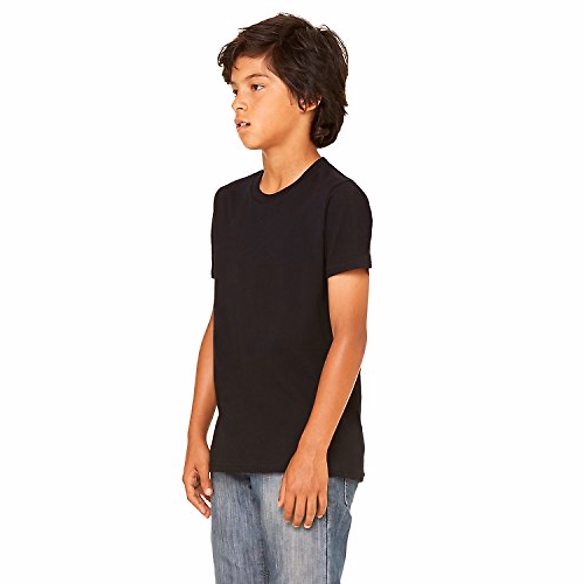 Bella + Canvas Youth Jersey T-Shirt L VINTAGE BLACK