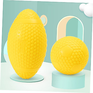 NOLITOY Animal Chewing Toy Dog Grinding Toys Rugby Toys for Football Toys Pet Molar Toys 2pcs Squeaky Shaped Toys