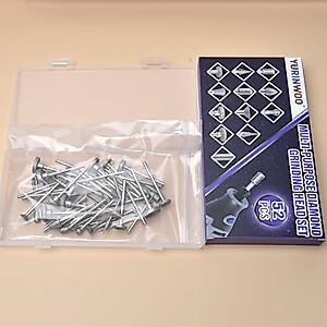 Stone Carving Set Diamond Grinding Bit Compatible with Dremel, 52Pcs Polishing Kit Diamond Bits 1/8" (3mm) Shank Accessories for Stone Glass Ceramics Carving, Polishing, Grinding