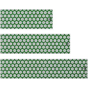 White Water Archery Green Reflective Open Honeycomb Arrow Wraps 15 Pc Pack 10 Colors Choose Length Width (5, 1)