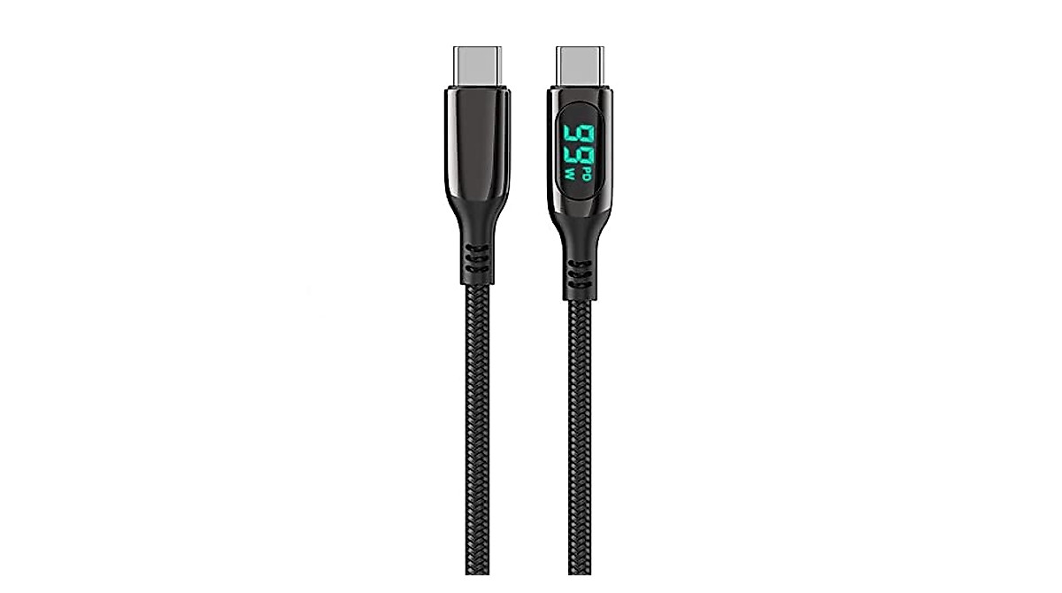 BoxWave USB-C 100W PD Cable | LED Power Display, 6ft