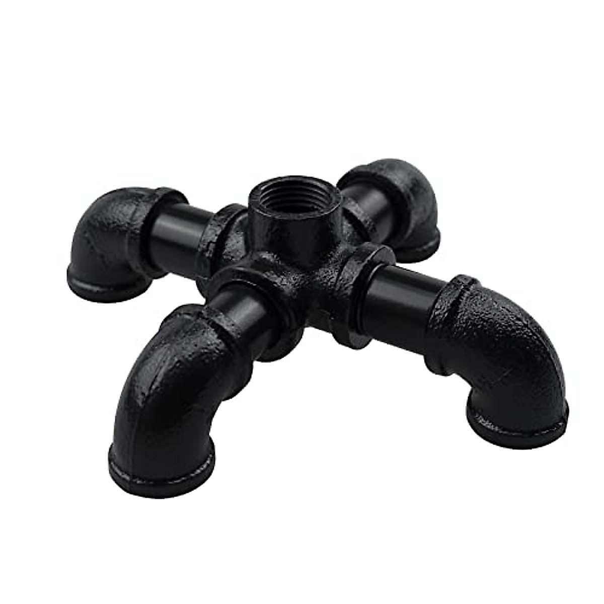 Rustic Pipe Hand Towel Holder Free Standing Towel Rack Industrial T-shape Towel Storage for Bathroom ROXLLGJC