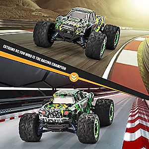 WIAORCHI 1:18 Scale 2.4Ghz All-Terrain RC Cars, 40KM/H High Speed 4WD Remote Control Car for Adults Kids, Waterproof Off -Road RC Monster Trucks with 2 Batteries for 40Min Play, RC Toys Gifts for Boys