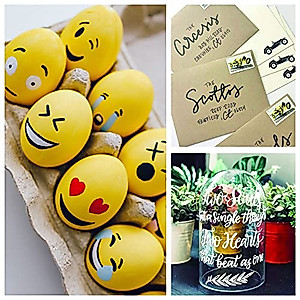 Permanent Paint Pens White Markers - 2 Pack Single color Oil Based Paint Markers, Medium Tip, Quick Drying and Waterproof Marker Pen for Metal, Rock Painting, Wood, Fabric, Plastic, Canvas, Mugs