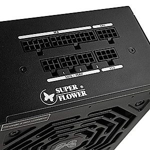 Super Flower Leadex III Gold 550W 80+ Gold, ECO Fanless & Silent Mode, Full Modular Power Supply, Fluid Dynamic Bearing Fan,10 Year Warranty,SF-550F14HG (550W)