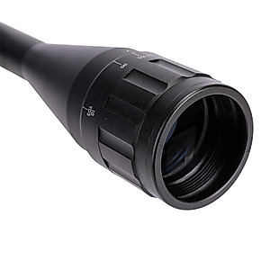 Pinty 6-24x50 AO Rifle Scope Rangefinder Illuminated Optics with Free Mount