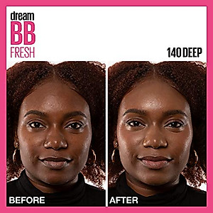 Maybelline Dream Fresh Skin Hydrating BB Cream, 8-in-1 Skin Perfecting Beauty Balm With Broad Spectrum Spf 30, Sheer Tint Coverage, Oil-Free, Deep, 1 Fl Oz