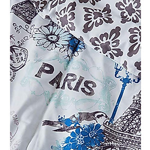 Geneva Home Fashion Cherie Blue Bed in a Bag Set, Queen